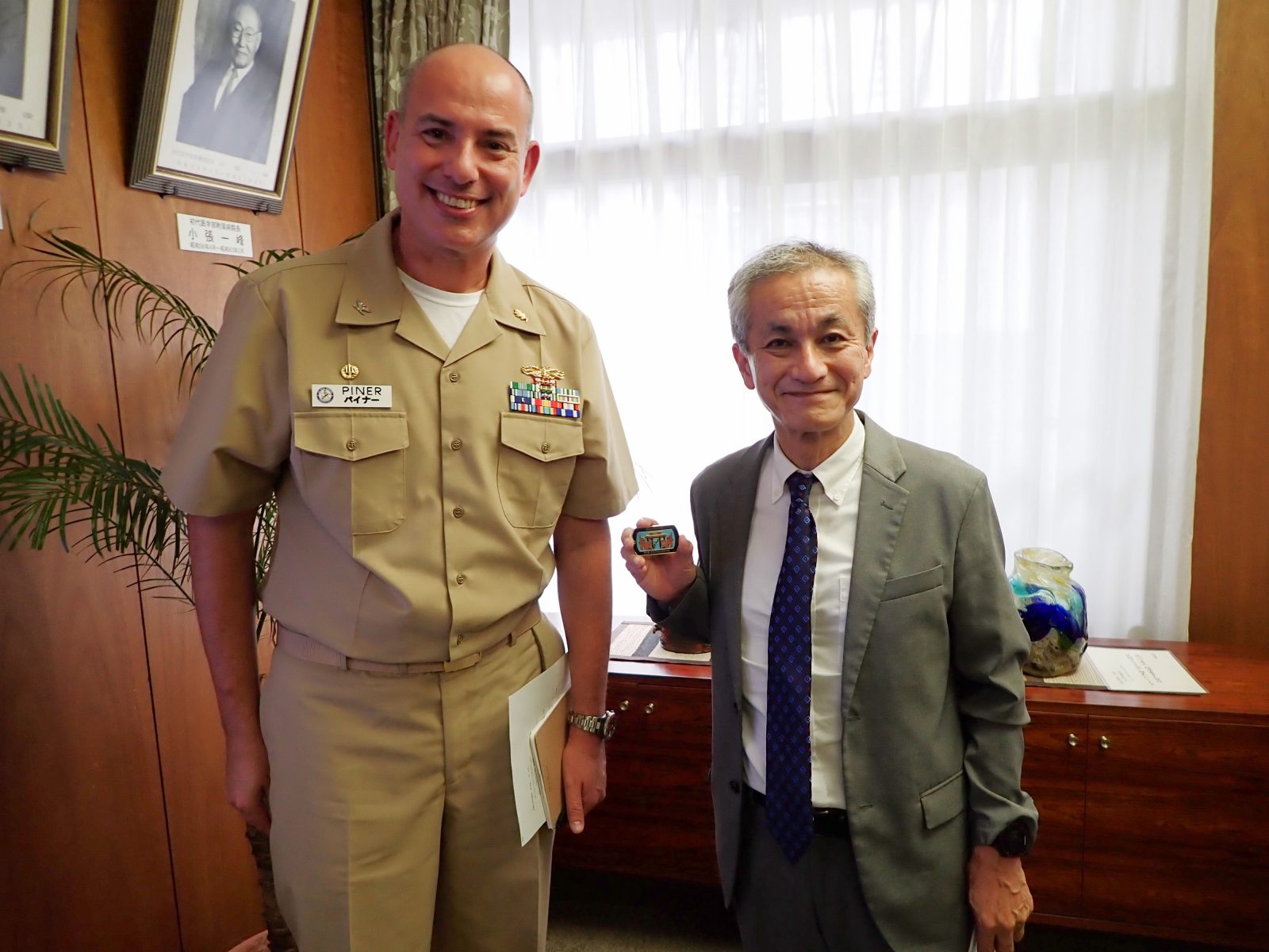 The representatives of International SOS and Naval Hospital visited the ...